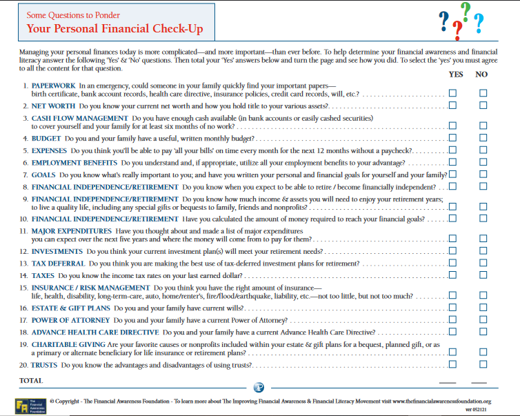 Personal Finance Knowledge - The FA Movement